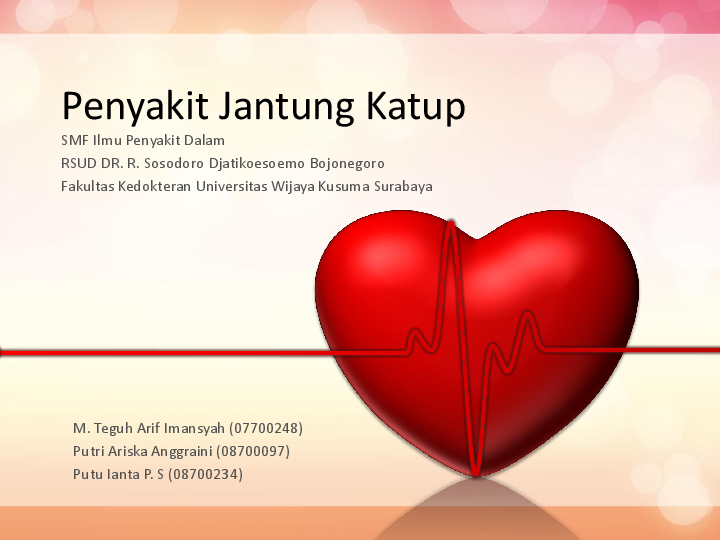 (PPT) kelainan katub jantung