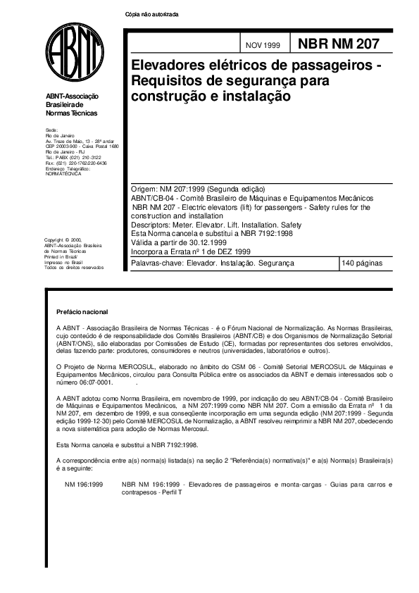 (PDF) Copyright © 2000, ABNT–Associação Brasileira de Normas Técnicas ...