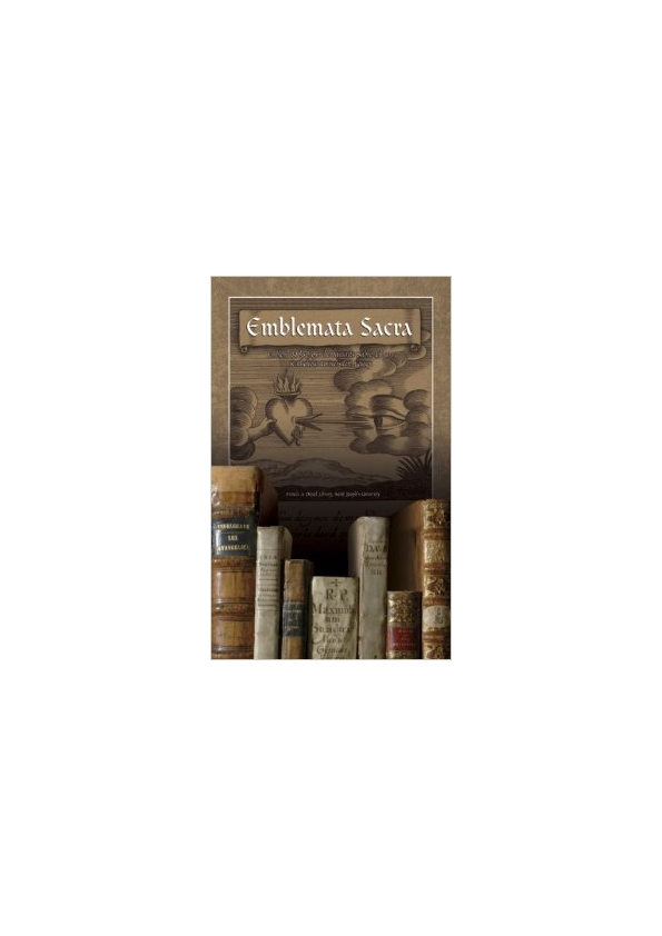 (PDF) Emblemata sacra. Emblem Books from the Maurits Sabbe Library