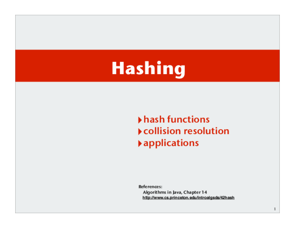 (PDF) Hashing