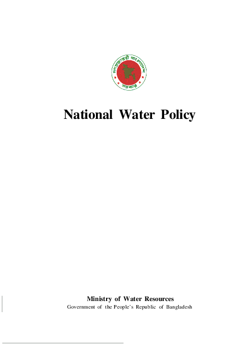 (PDF) National water policies