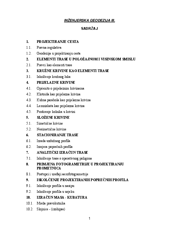 (PDF) INŽENJERSKA GEODEZIJA III