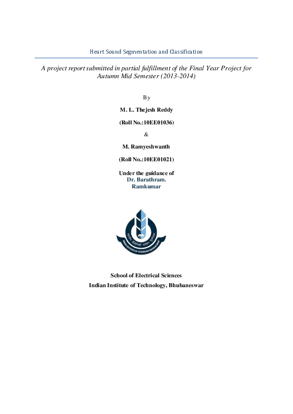 (DOC) Mid Sem Report