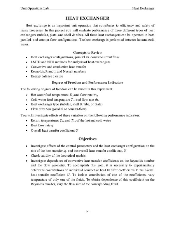 (PDF) Unit Operations Lab