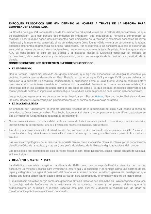 (DOC) ENFOQUES FILOSOFICOS QUE HAN DEFINIDO AL HOMBRE A TRAVES DE LA ...