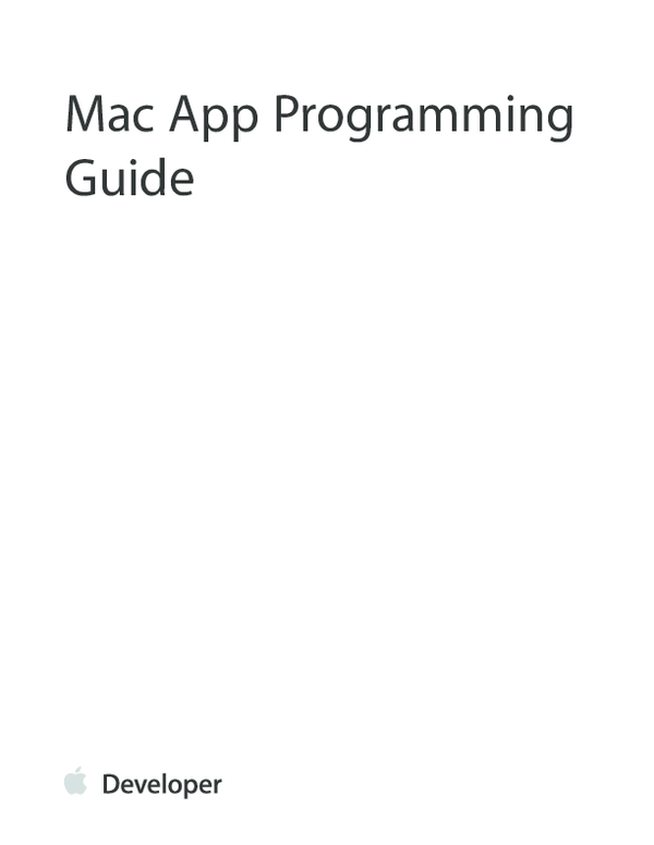 (PDF) MOSXApp Programming Guide | sai ram - Academia.edu