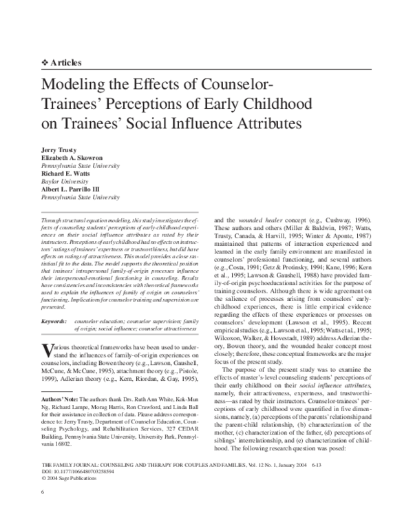 (PDF) The Family Journal: Counseling and Therapy for Couples and ...