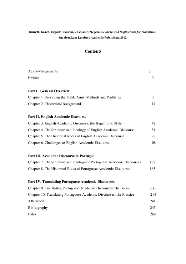 (PDF) English Academic Discourse: its Hegemonic Status and Implications ...