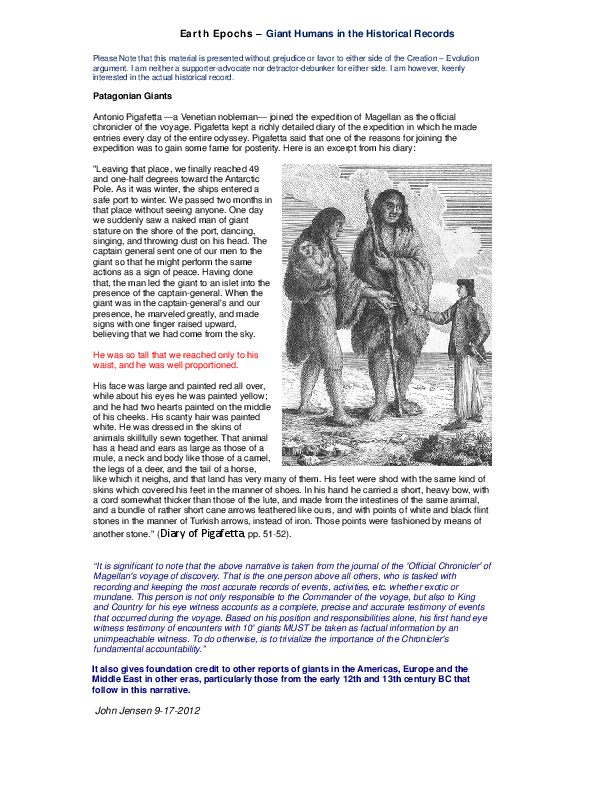 (PDF) Giant Humans in the Historical Record
