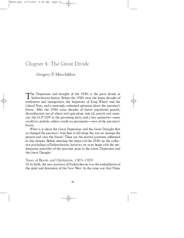 (PDF) The Great Divide