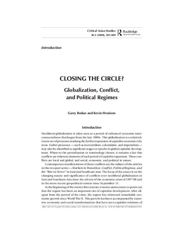 (PDF) Closing the circle