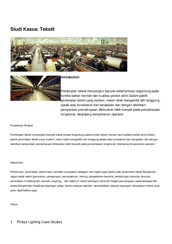 (PDF) Philips Lighting Case Studies