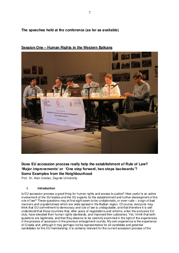 (PDF) Does EU accession process really help the establishment of Rule ...