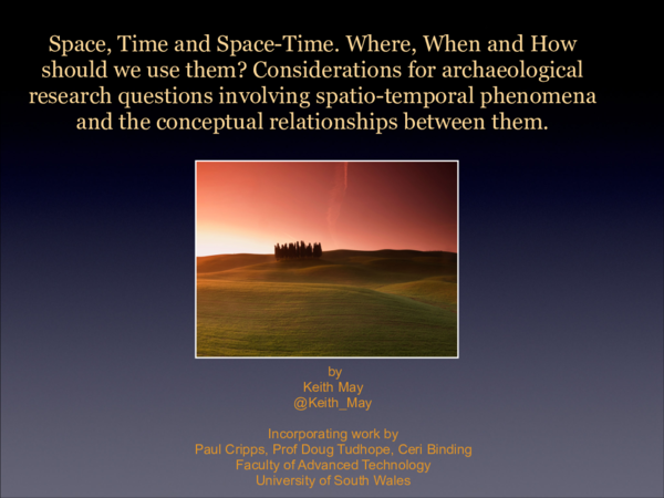 (PDF) Presentation - Space, Time and Space-Time. Where, When and How ...