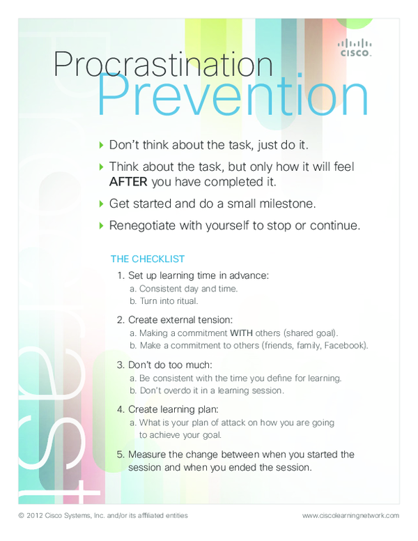 (PDF) Procrastination Prevention Poster