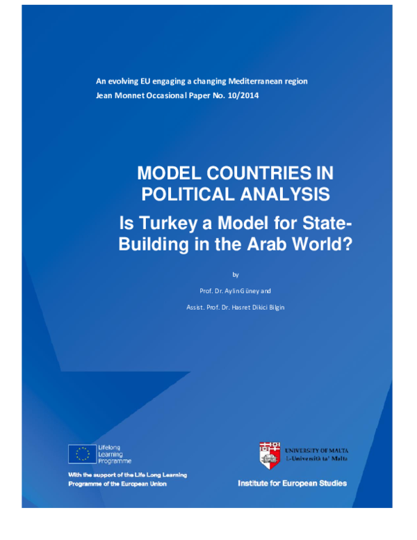 Model Countries in Political Analysis: Is Turkey a Model for State ...