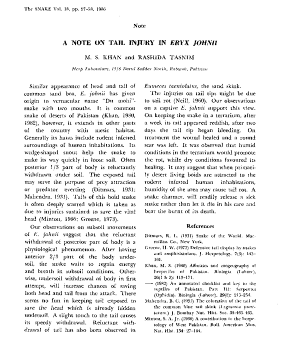 (PDF) caudal luring in snakes