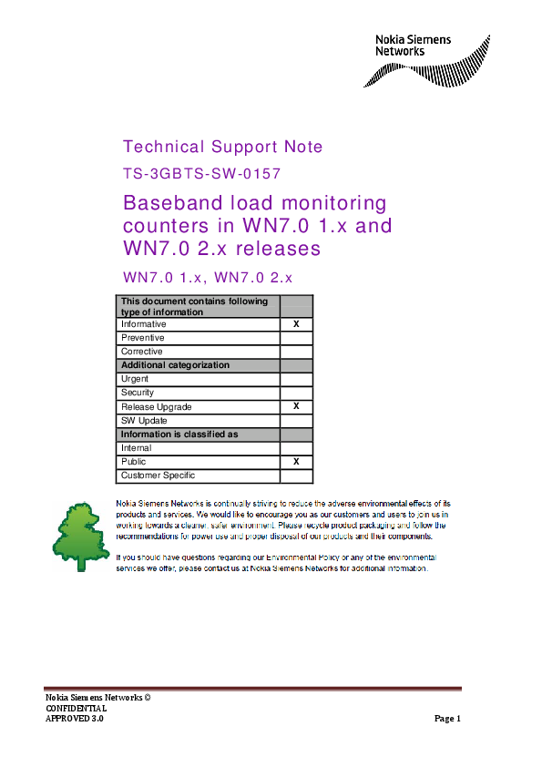 (PDF) Nokia Siemens Networks © CONFIDENTIAL APPROVED 3.0 Technical ...
