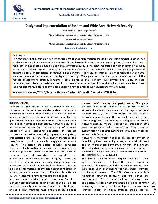 (PDF) Design, Deployment and Implementation of Local Area Network (LAN ...