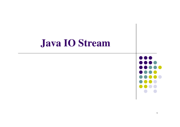 Pdf Java Io Stream Trach Van
