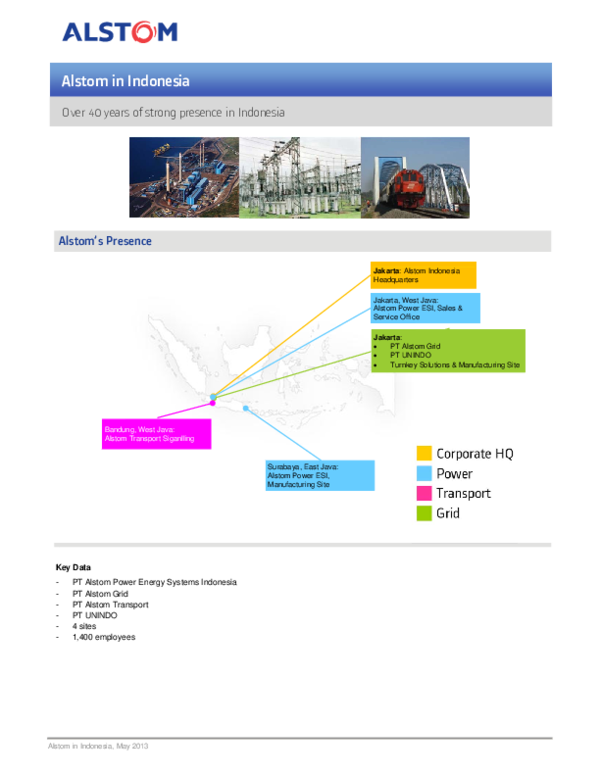 (PDF) Alstom in Indonesia Over 40 years of strong presence in Indonesia ...