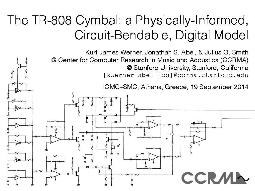 (PDF) The TR-808 Cymbal: a Physically-Informed, Circuit-Bendable ...