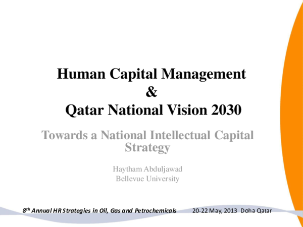 (PDF) Human Capital Management and Qatar National Vision 2030