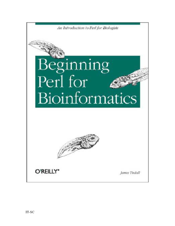 (PDF) IT-SC Beginning Perl for Bioinformatics