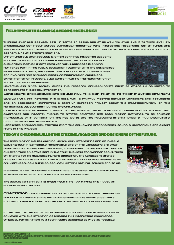 (PDF) Field trip with a landscape archaeologist, Poster for LAC 2014 ...