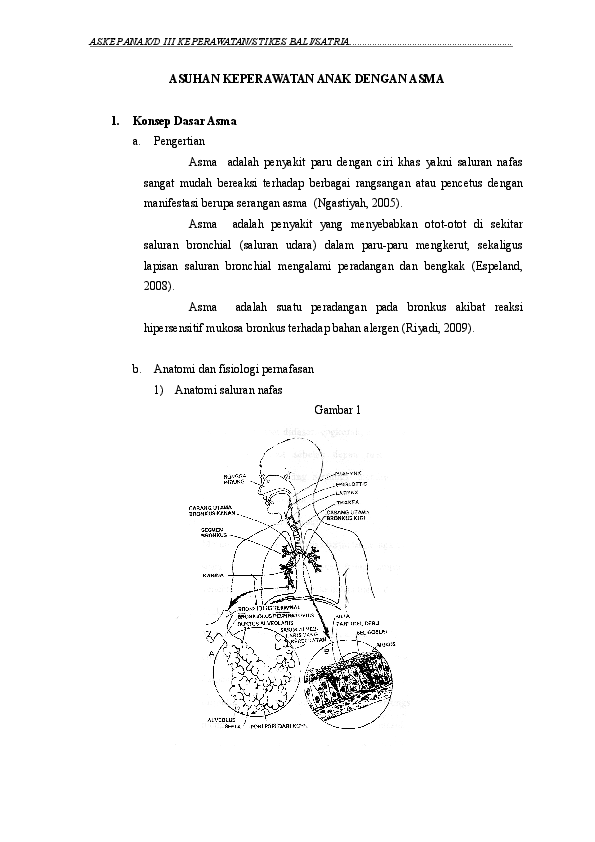 (DOC) ASUHAN KEPERAWATAN ANAK DENGAN ASMA