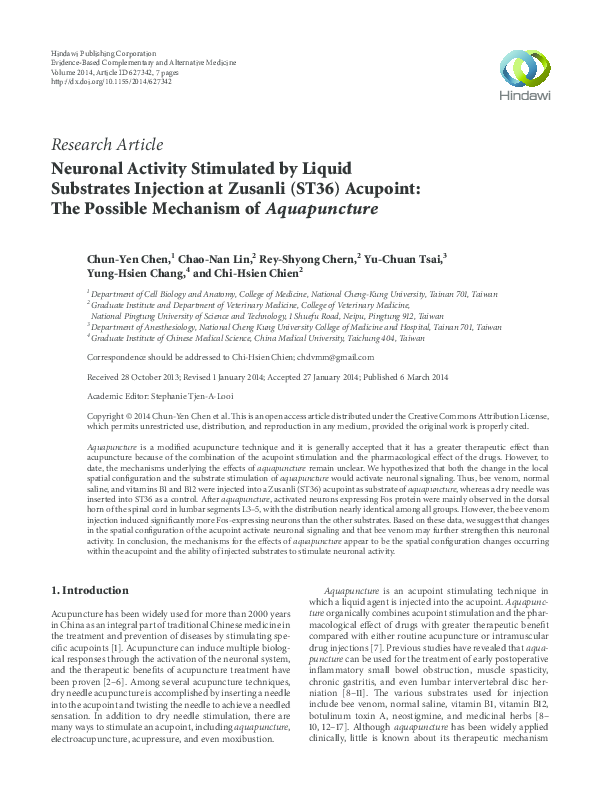 (PDF) Neuronal Activity Stimulated by Liquid Substrates Injection at ...