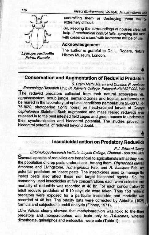 (PDF) 160. Conservation and Augmentation of reduviid predators.