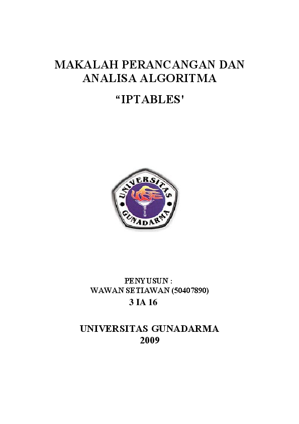 (PDF) Ip Tables Pada Linux