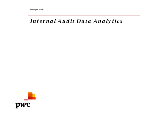 (PDF) Internal audit data analytics solutions for sifma