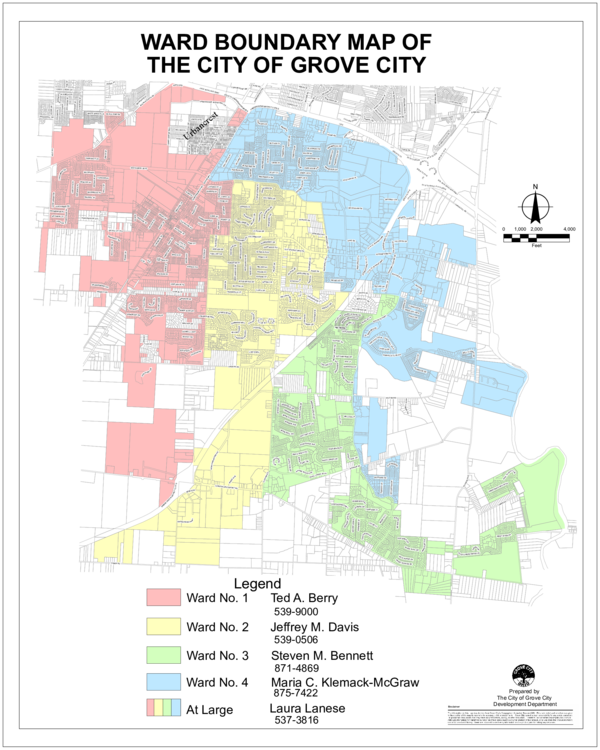 (PDF) WARD BOUNDARY MAP OF THE CITY OF GROVE CITY