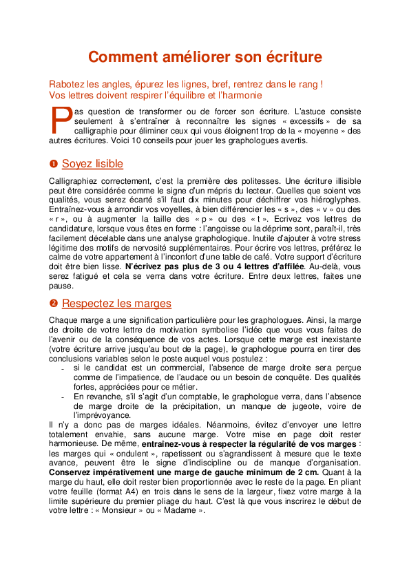 (PDF) Ameliorer Ecriture