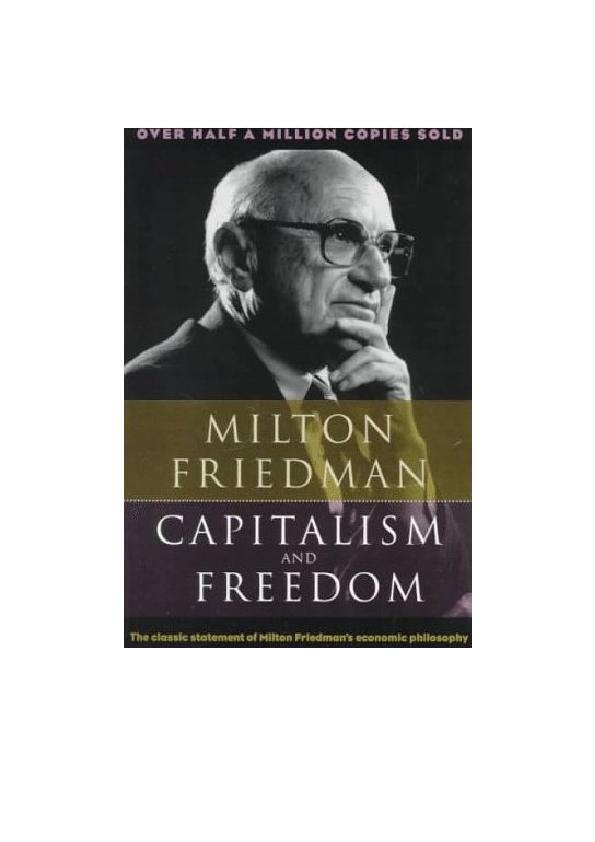 (PDF) Capitalism and Freedom