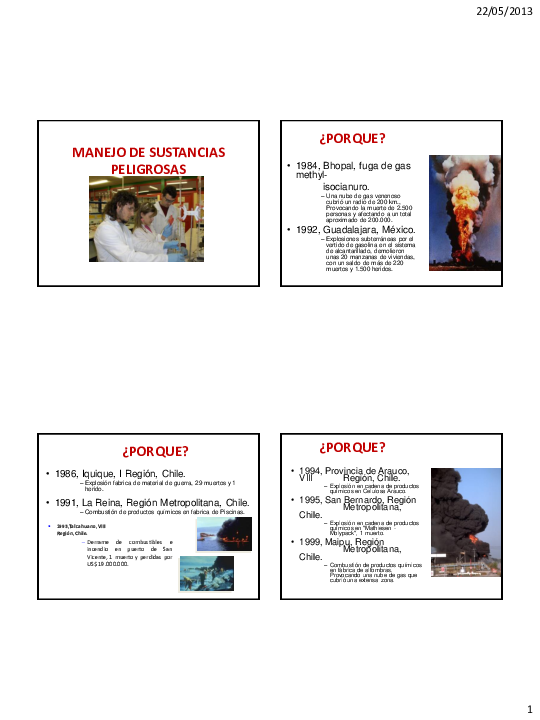(PDF) MANEJO DE SUSTANCIAS PELIGROSAS ¿PORQUE