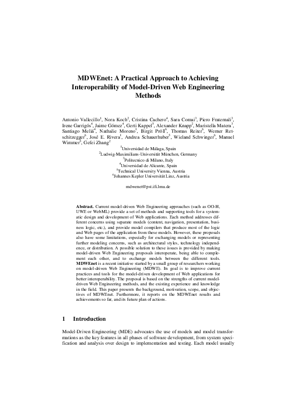 (PDF) MDWEnet: A Practical Approach to Achieving Interoperability of Model-Driven Web ...