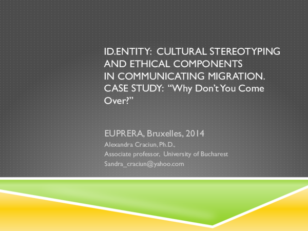 (PDF) ID.entity: Cultural Stereotyping and Ethical Components in ...
