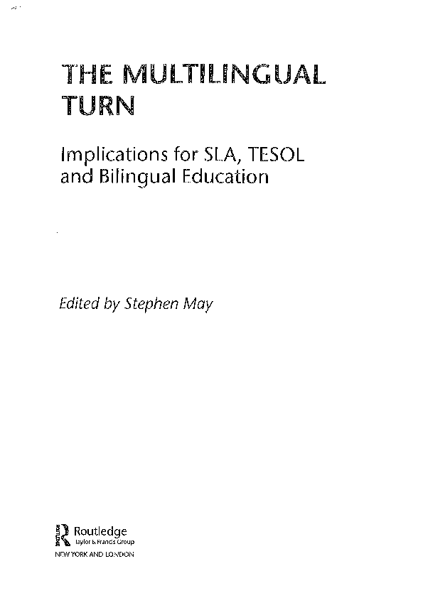 (PDF) Introducing the “multilingual turn”.