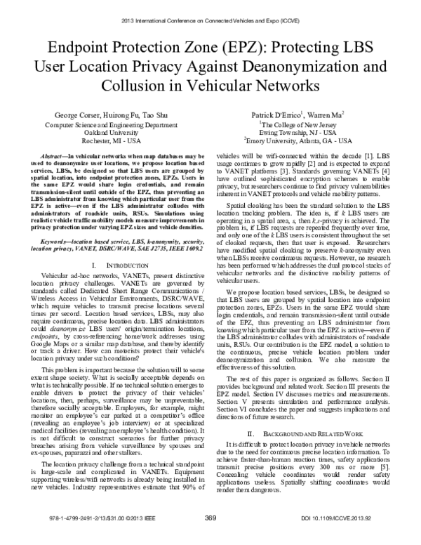 (PDF) Endpoint Protection Zone (EPZ)