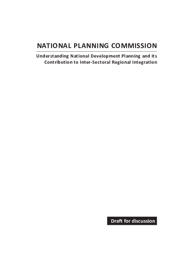 (PDF) Understanding National Development Planning and its Contribution ...