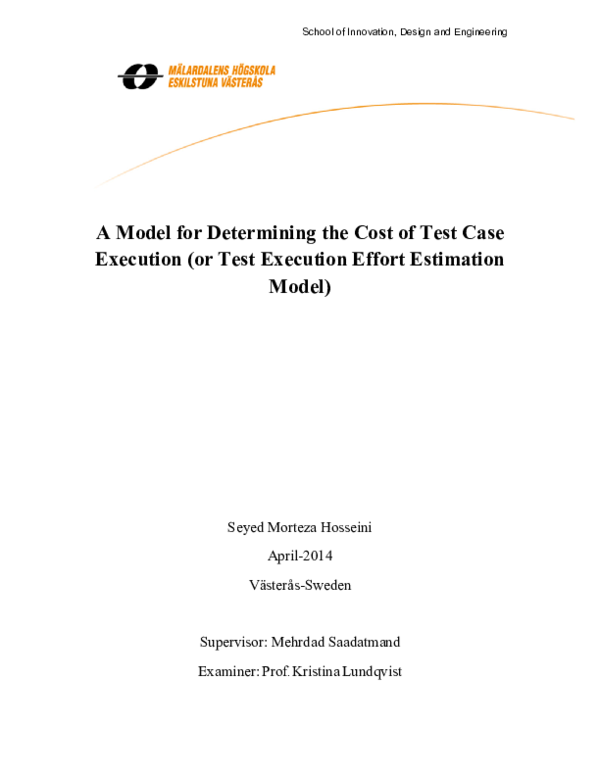 Pdf School Of Innovation Design And Engineering A Model For