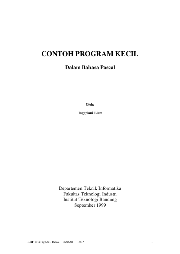 (PDF) Program Pascal
