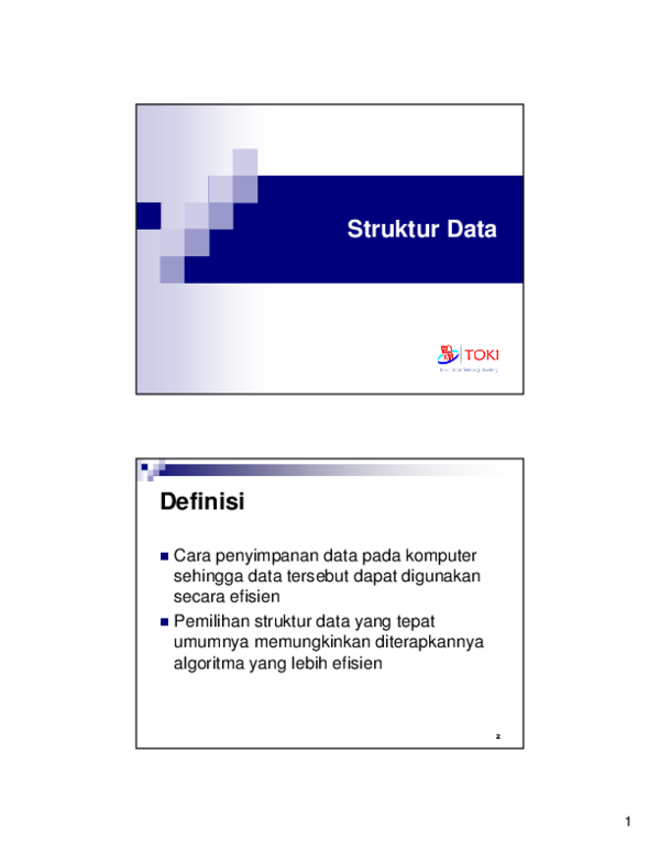 (PDF) Struktur Data 1