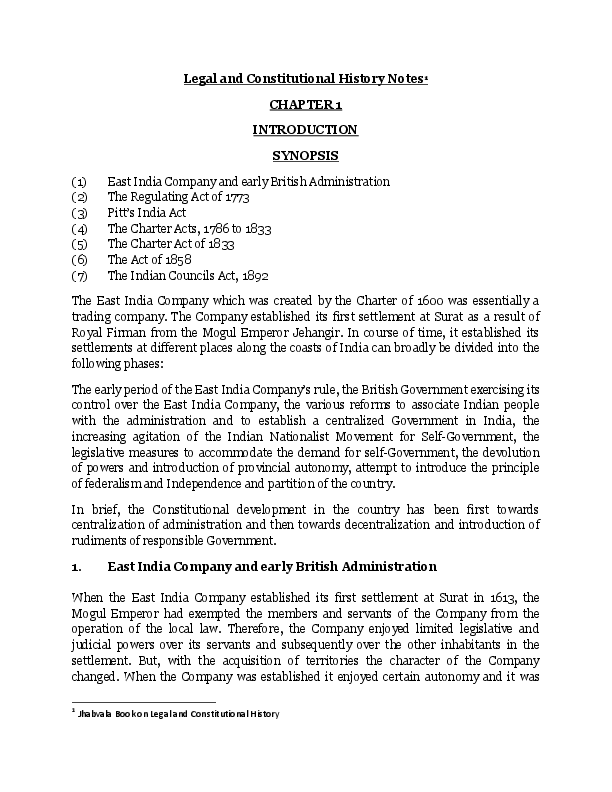 (DOC) Legal and Constitutional History Notes