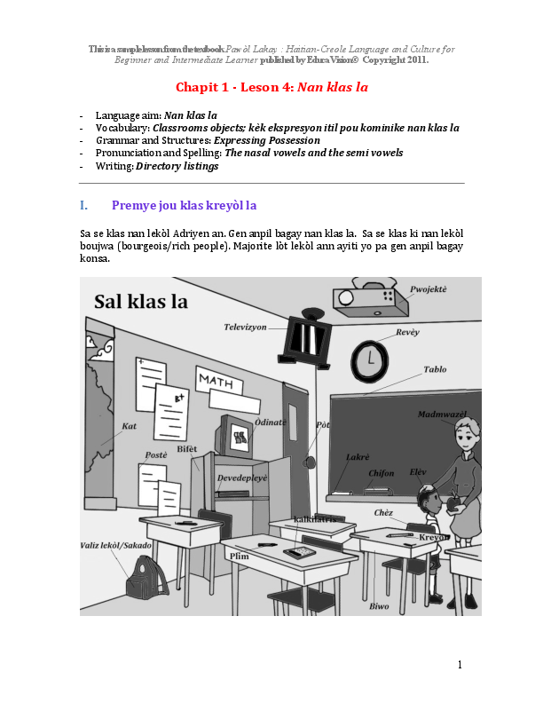 (PDF) Pawòl Lakay: Haitian-Creole Language and Culture for Beginners ...