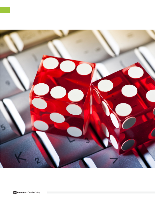 (PDF) Griffiths, M.D. (2014). What’s new in problem gambling? Counselor ...