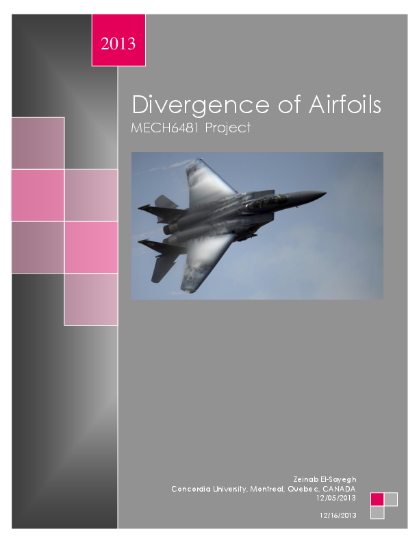 (PDF) Divergence of Airfoils